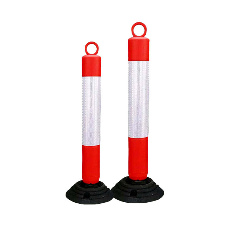 Flexible Traffic Pole with Rubber Base - Disha Impex