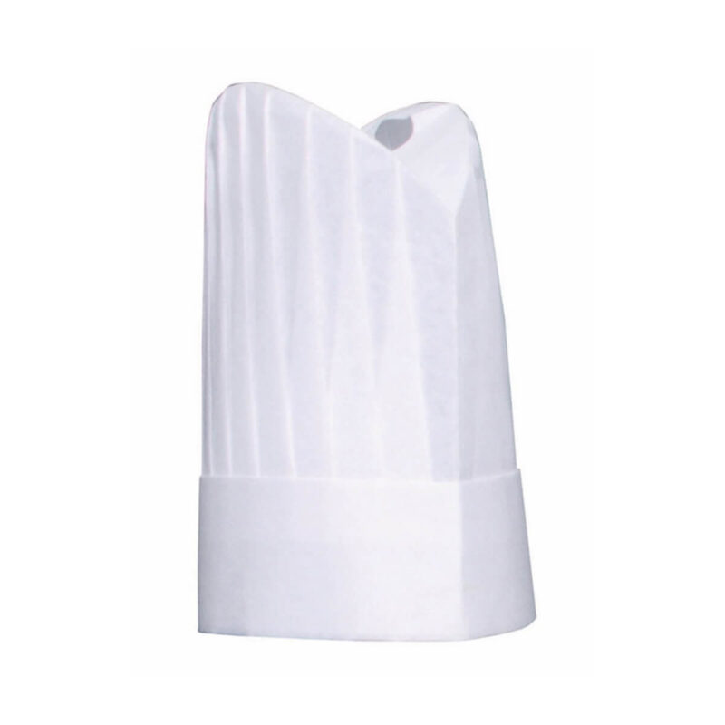 Disposable Chef Hat- White & Black - (DCH) - DishaImpex