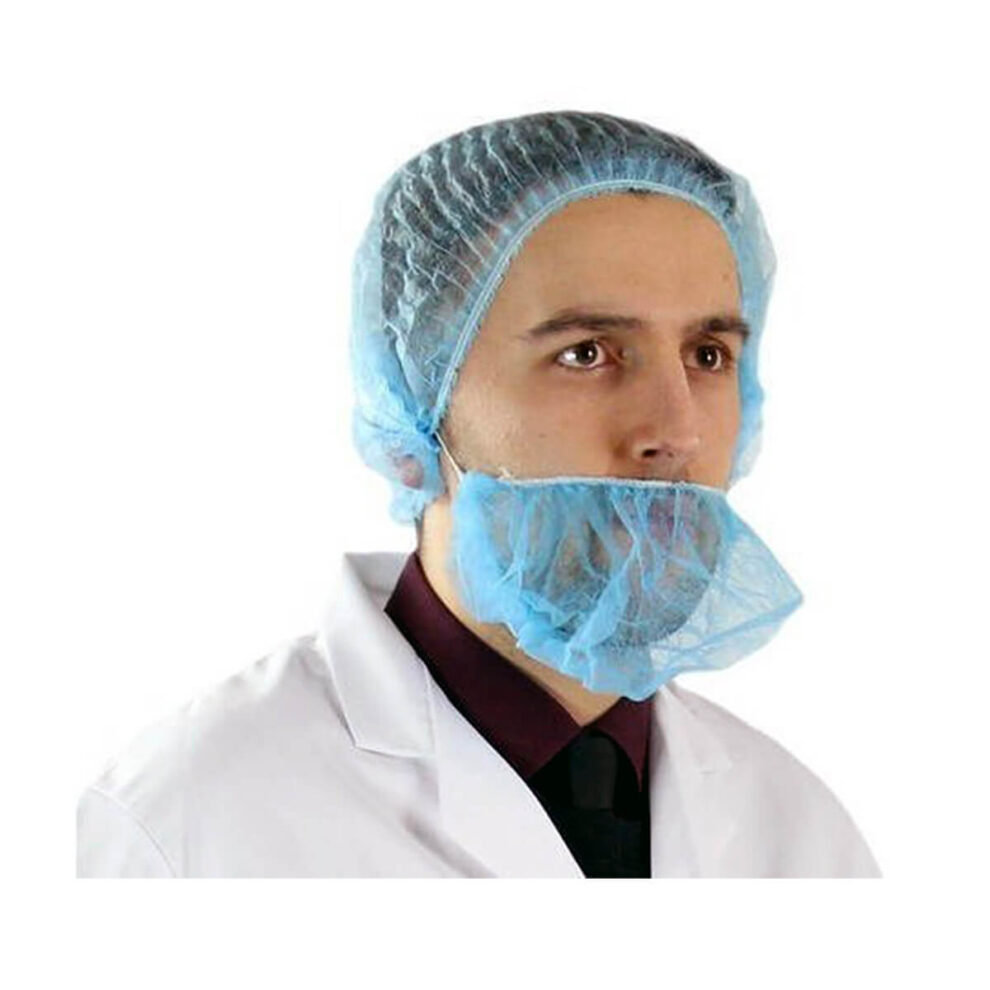 Disposable Beard Mask-White & Blue - (DBC) - DishaImpex